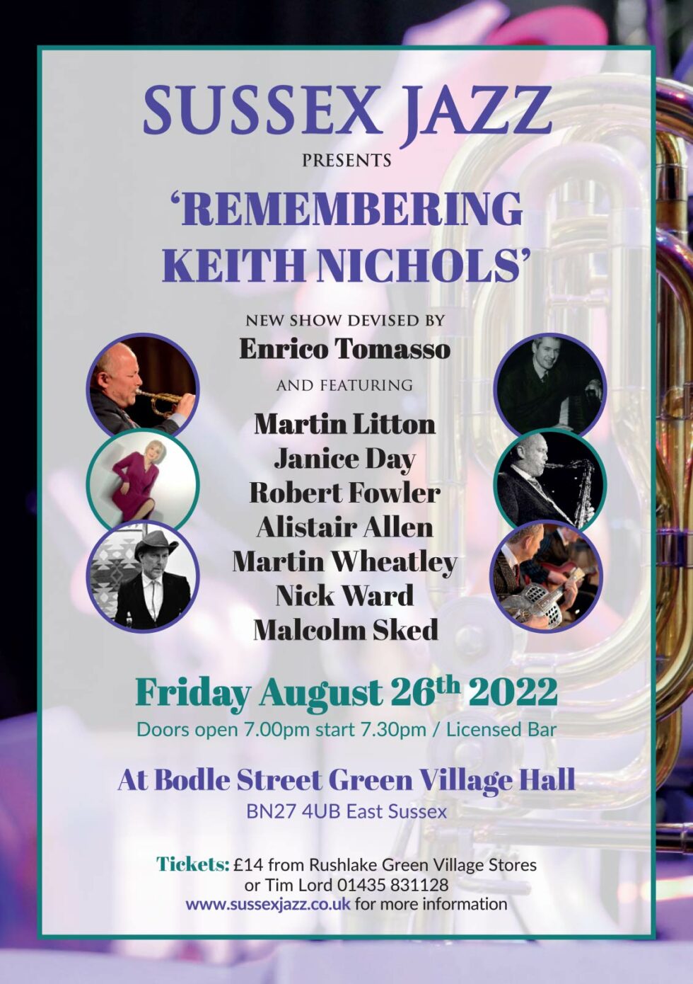 Remembering Keith Nicholls 26 August 2022 - Sussex Jazz